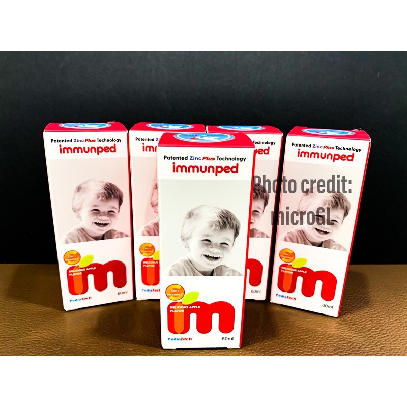 Immunped Children's Vitamin C with Zinc 60ml- set of 5 bottles | Shopee ...