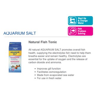 API AQUARIUM SALT NATURAL FISH TONIC 1,910g | Shopee Singapore
