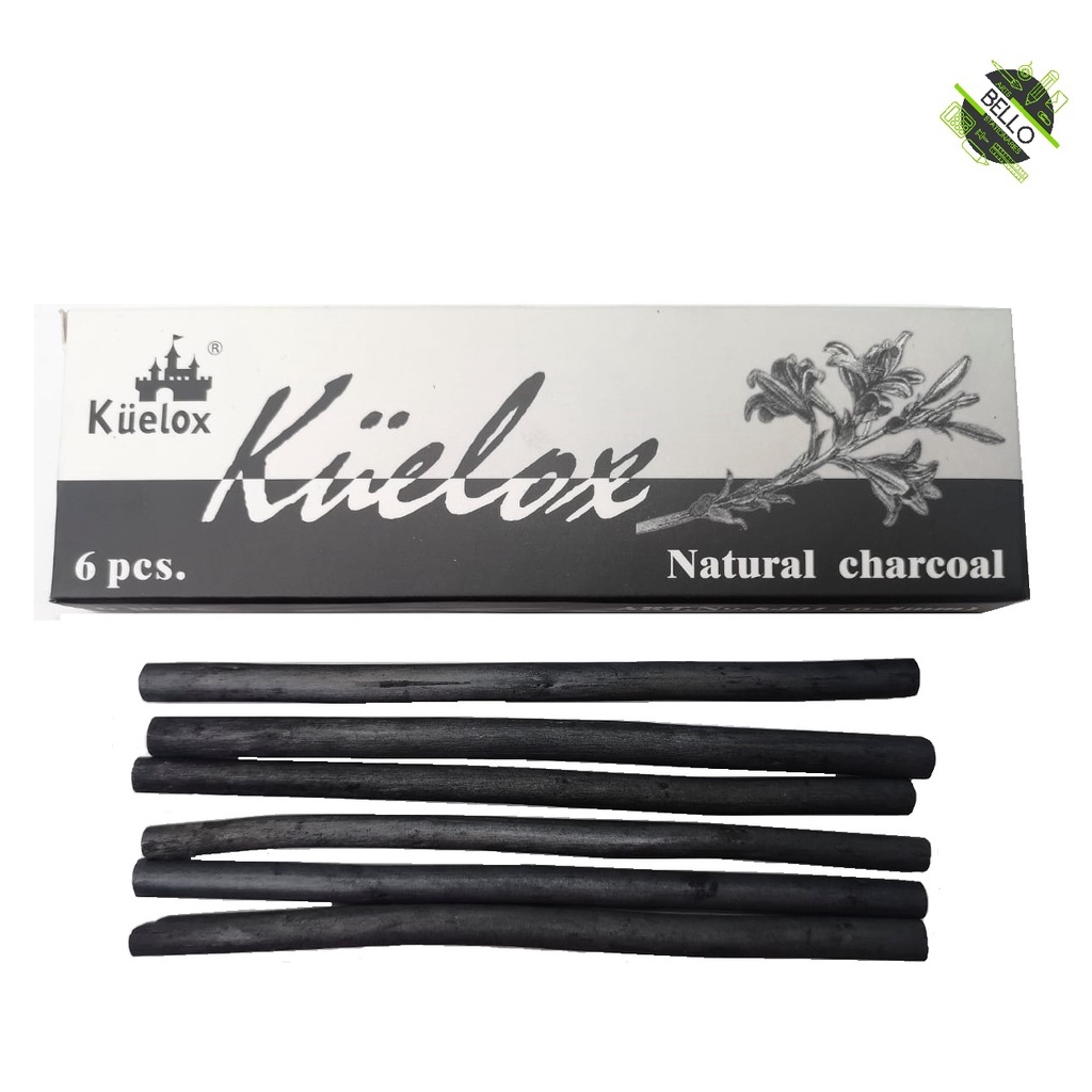 Kuelox Natural Charcoal 6 - 8 mm ( 6 pcs ) | Shopee Singapore
