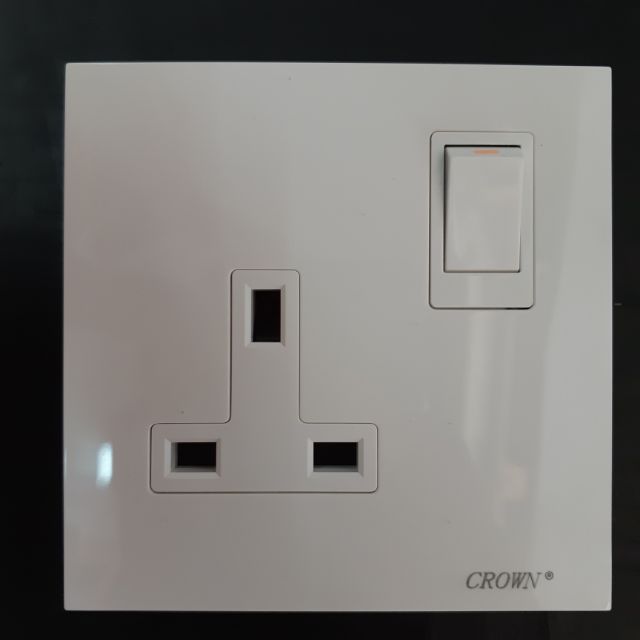 Crown CE 13A 250V Flush Switched Socket Outlet - SIRIM | Shopee Singapore