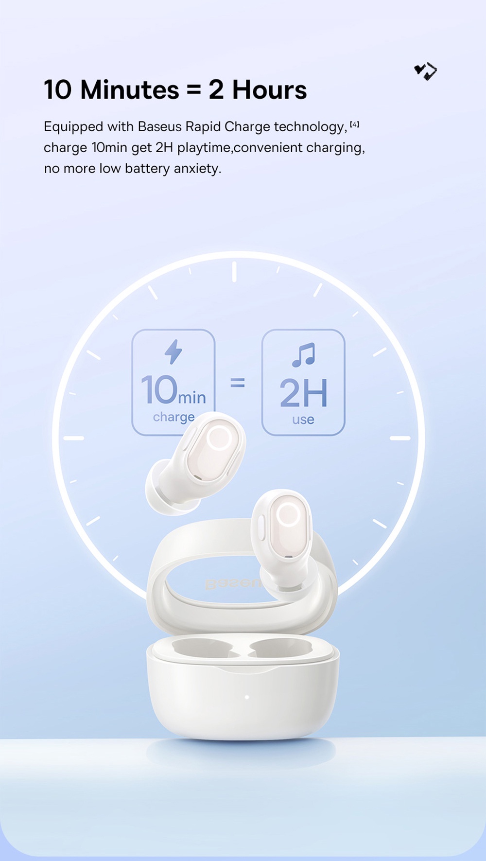 Baseus WM02 TWS 5.3 Bluetooth Wireless Earphones With Touch Control ...