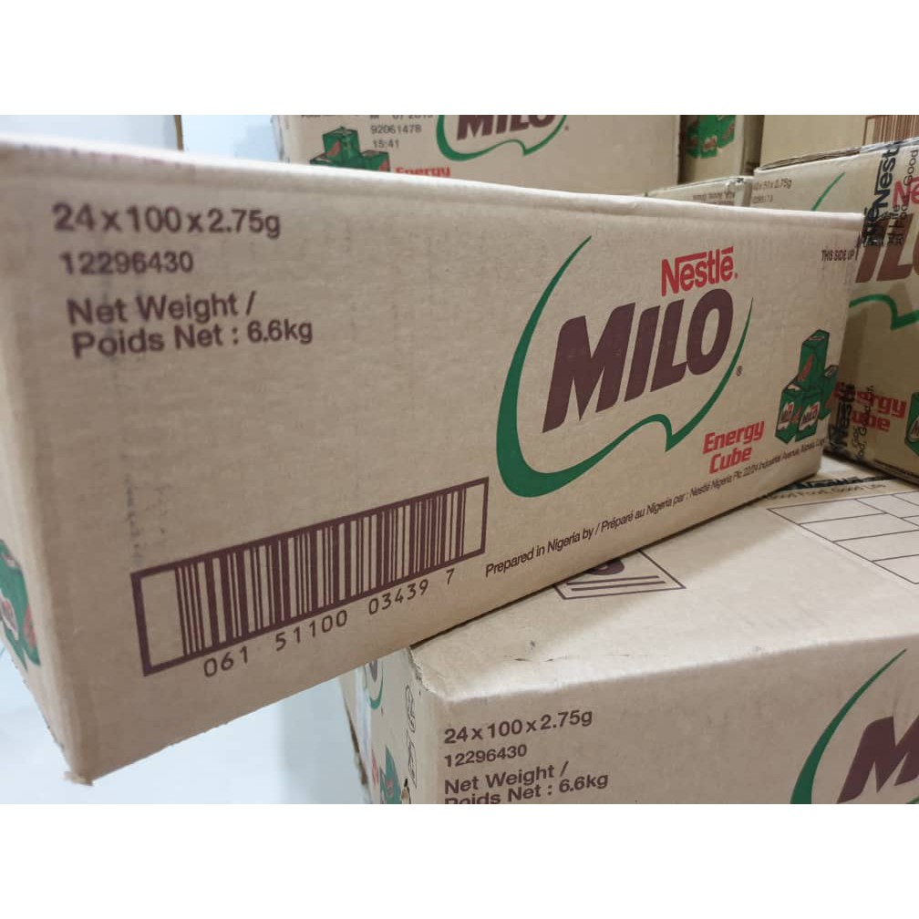 MILO CUBE 100pcs x 24 PACKS NESTLE Milocube | Shopee Singapore