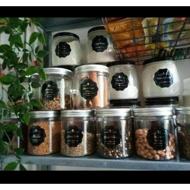 KITCHEN STICKER LABELS 75 pcs for ENGLISH / 68 pcs for B. MELAYU, DAPUR ...