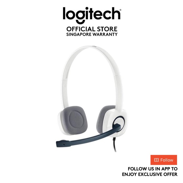 Logitech H150 Stereo Headset with Noise-Cancelling Mic With Dual 3.5 ...