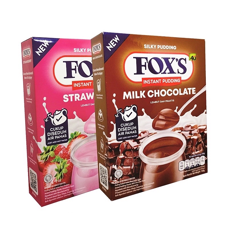 Fox's/foxs Instant Pudding Milk Chocolate (160g) | Shopee Singapore