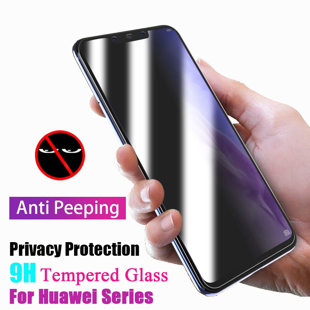 Anti Spy Privacy Tempered Glass Screen Protector Huawei Mate 20 20X P20 Pro P30 Lite Nova 11i 8i ...