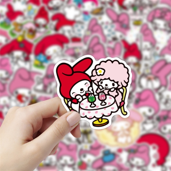 Z&M My Melody Sticker 50Pcs/Set Anime Waterproof Stickers Decal for ...