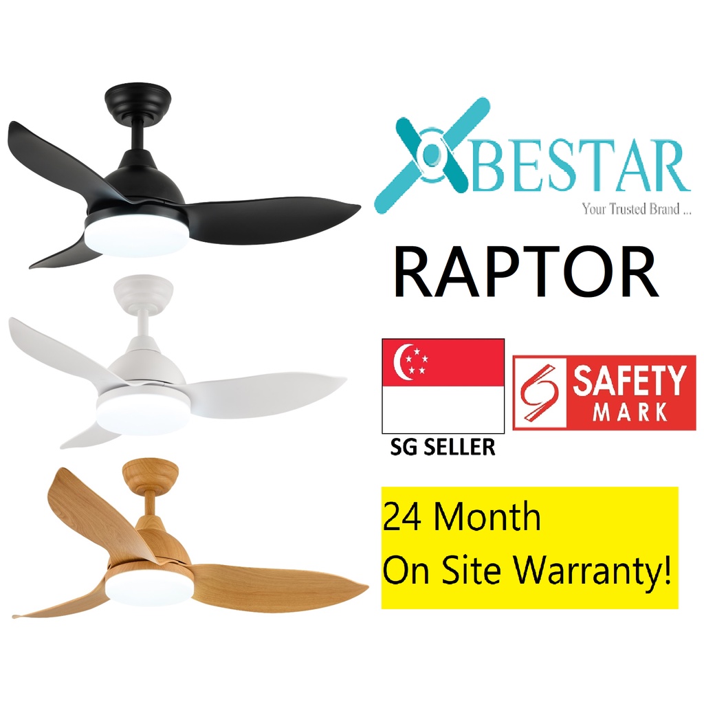 Bestar Raptor Ceiling Fan with LED | Shopee Singapore