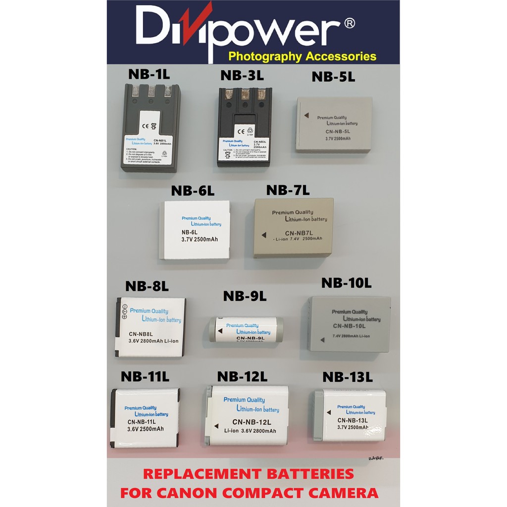 CANON REPLACEMENT LITHIUM-ION BATTERY FOR POWERSHOT AND IXUS BY ...