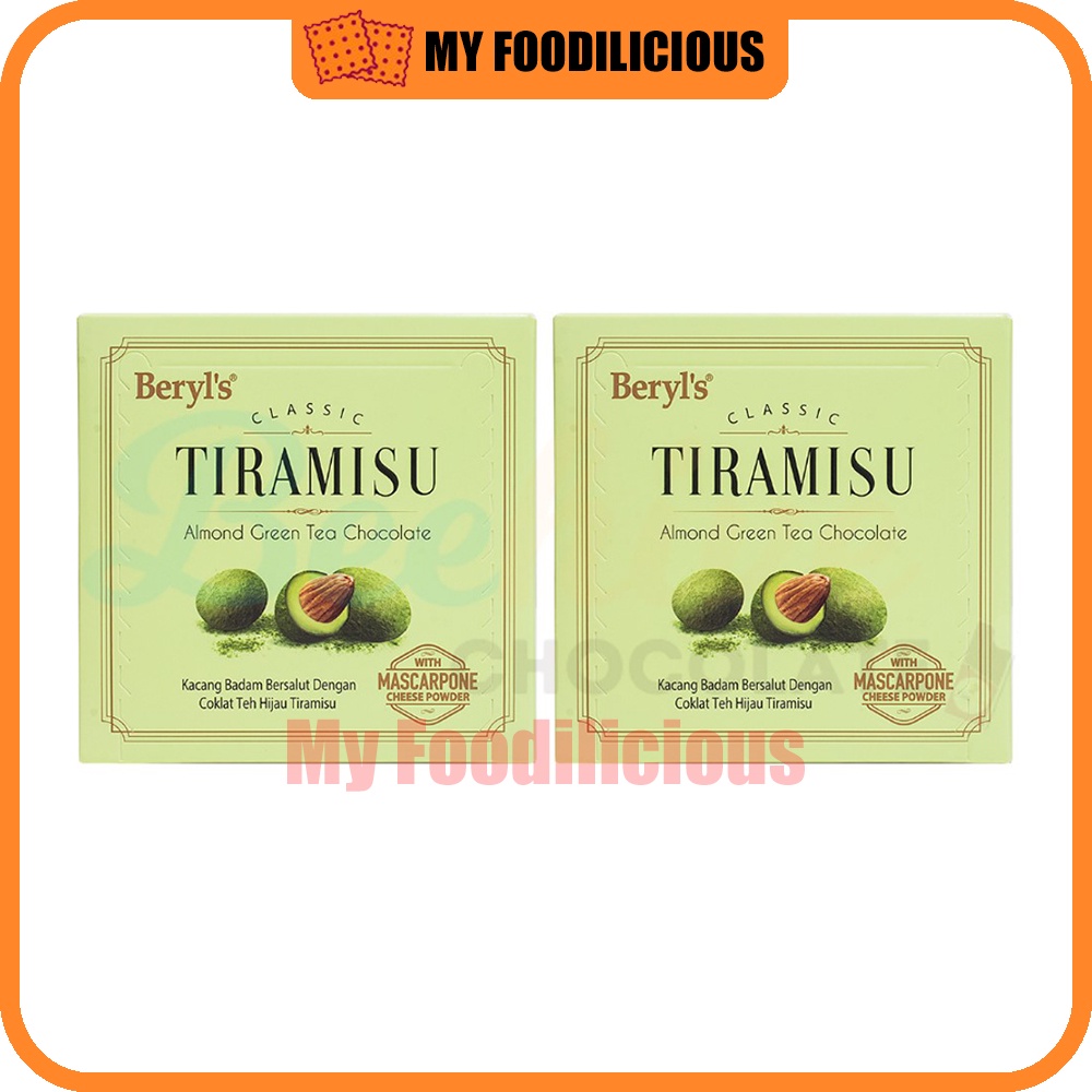 Beryl's Tiramisu Chocolate with Mascarpone Cheese Powder 65g Almond ...