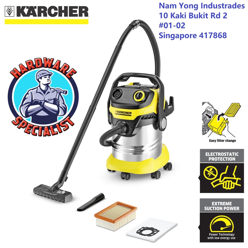 Karcher WD 5 Premium Wet and Dry Vacuum | Shopee Singapore