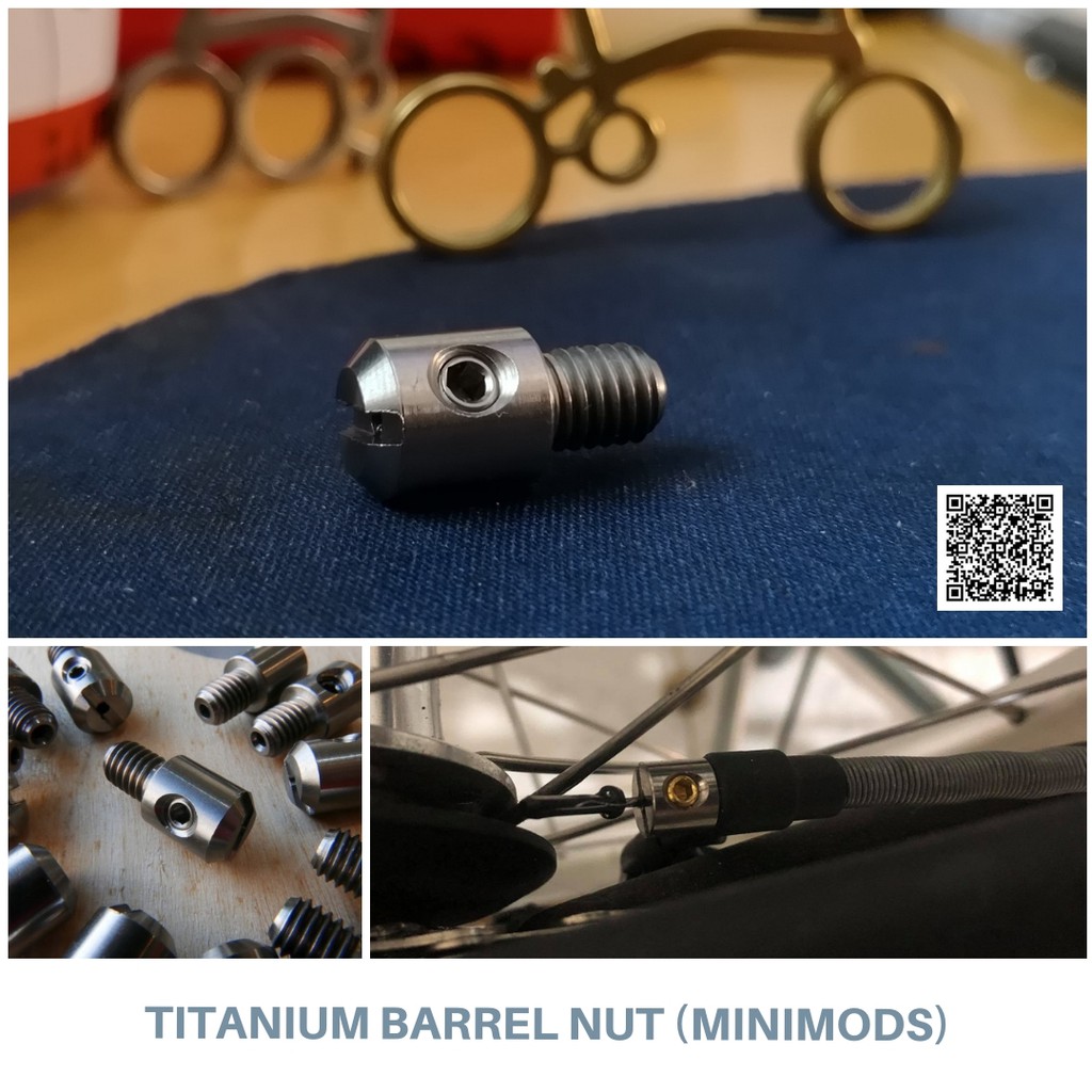 Brompton Small Cloth 2/6 Speed Shift Cable Set Terminal Finishing ...