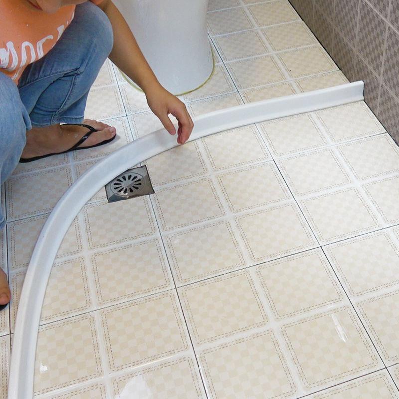 Self-adhesive Water Blocking Strip Bathroom Floor Shower Room Partition ...