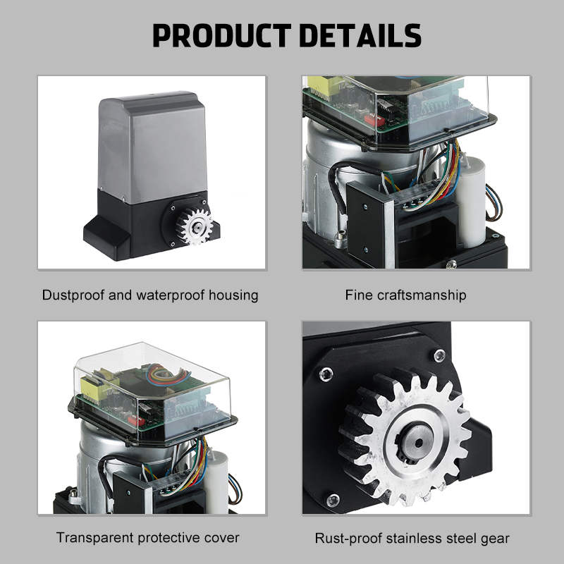 Heavy Duty Automatic Electric Sliding Gate Motor Opener Remote Control