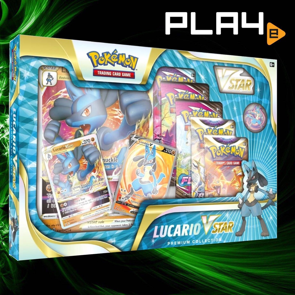 Pokemon TCG Lucario V STAR Premium Collection Box | Shopee Singapore