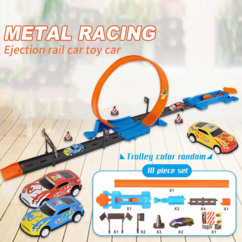 Racing Car Loop Launch Track Set | Shopee Singapore