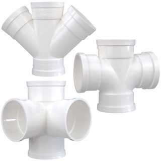 PVC Accessory 50 Elbow 75 Straight Bend 110 Downcomer Pipe Direct Tee P ...