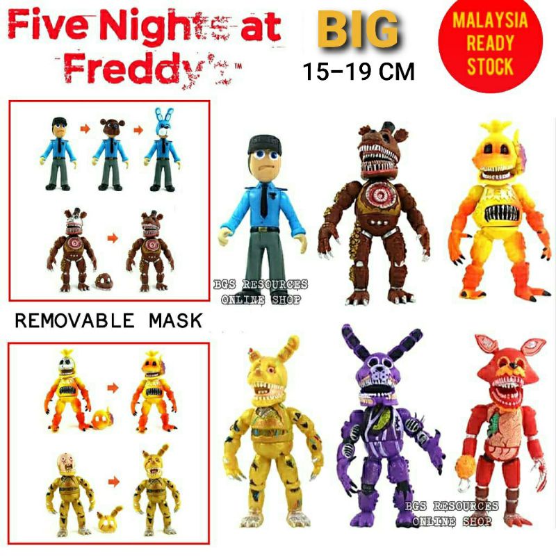 19CM VERY BIG FREDDY FIGURE FNAF FIVE NIGHTS AT FREDDY'S FNAF PVC ...