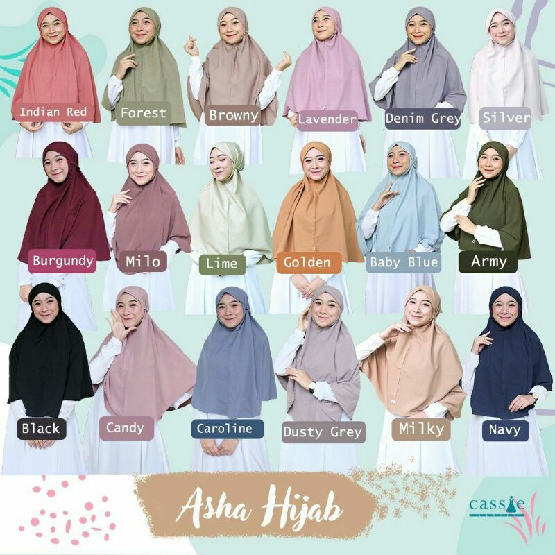 Asha hijab Instant Original Instant Original by Cassie labels | Shopee ...