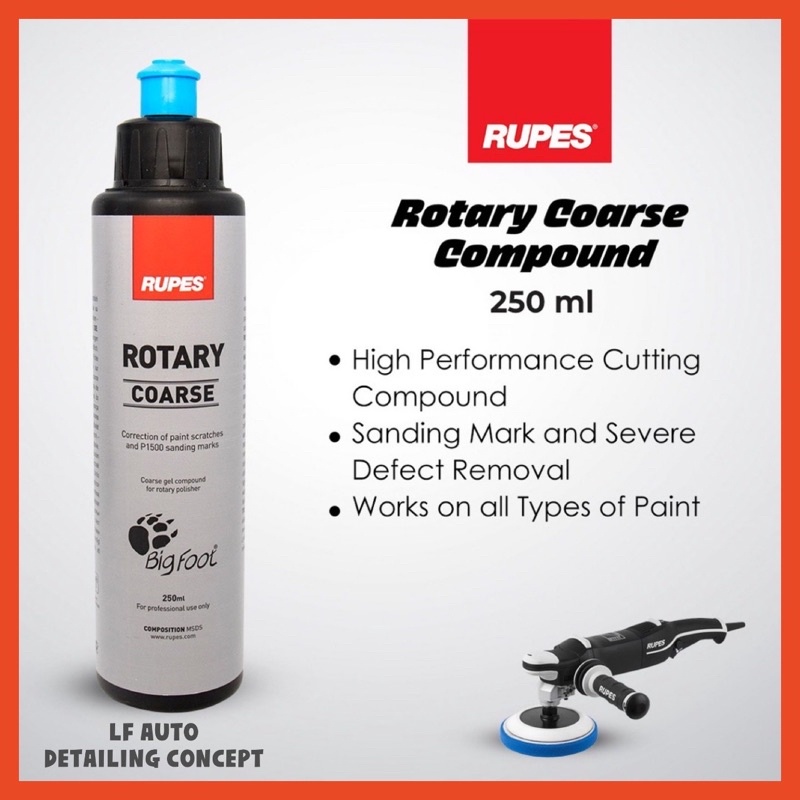 Rupes Rotary Coarse Compound ( 250 ml ) | Shopee Singapore
