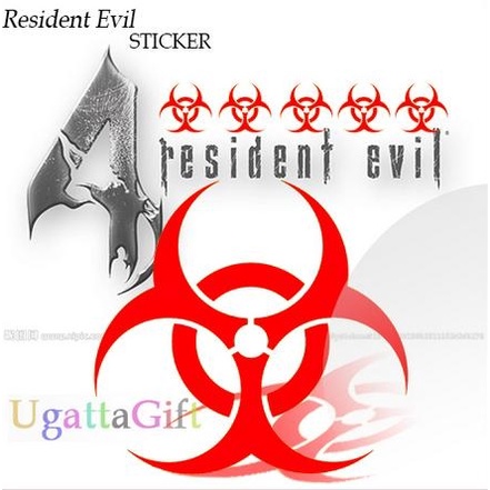 Car Reflective Car Resident Evil sticker door sticker Umbrella ...