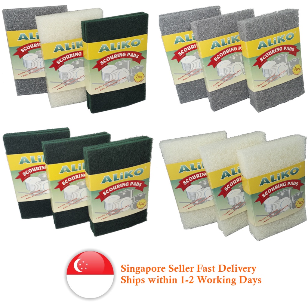 Dishwashing Sponge Mesh Kitchen Magic Wash Dishes Scouring Pad Pan ...