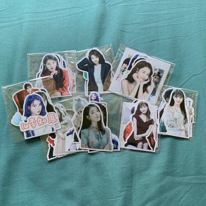 IU KPOP WATERPROOF STICKER PACK FANSUPPORT | Shopee Singapore