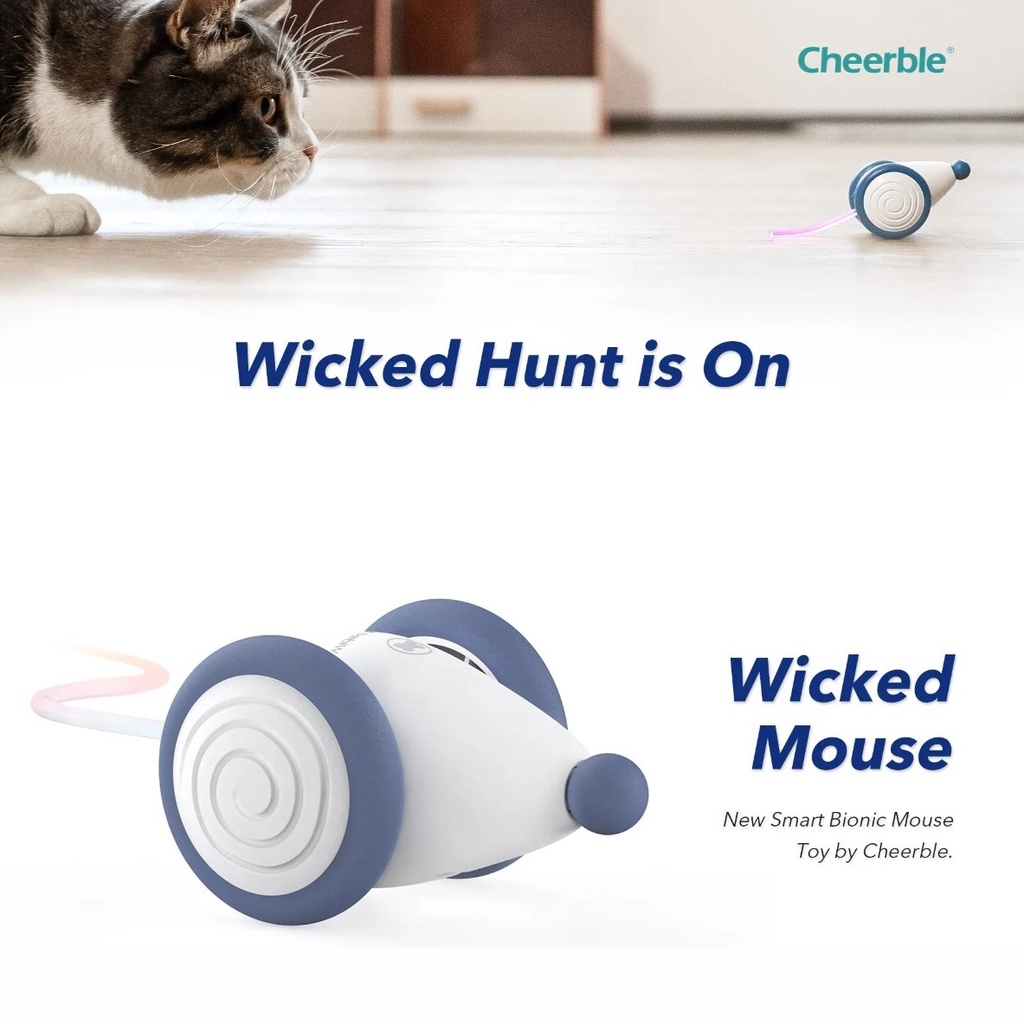 Cheerble Wicked Mouse, Interactive Cat Chaser Toy | Shopee Singapore