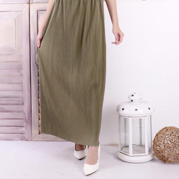 504 LIDI Skirt HYGET SPAN SPAN Plain MUSLIM HIJAB ABG Wholesale Rubber ...