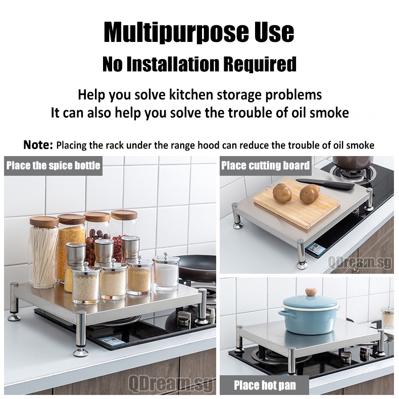 YOULITE Stainless Steel Kitchen Shelves Rack Induction Cooker Bracket ...