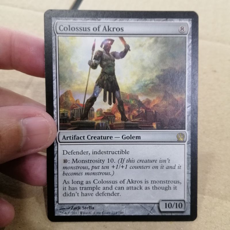 1 Colossus of akros Theros MTG card magic commander EDH | Shopee Singapore