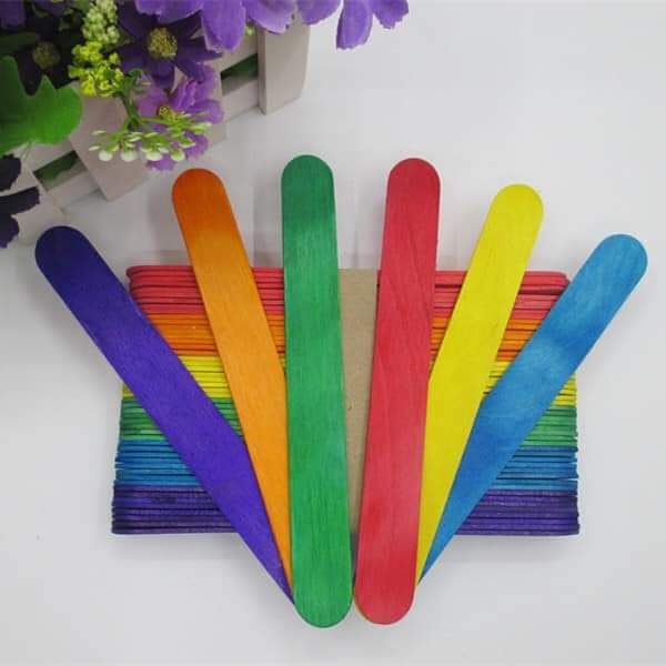 Mot colored ice cream sticks, pack of 50 large sticks | Shopee Singapore