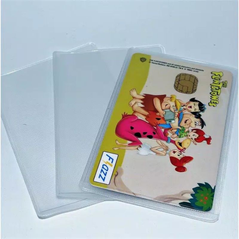Plastic Protective Card Cover ID Card Cover KTP SIM ATM ETOLL FLAZZ ETC ...