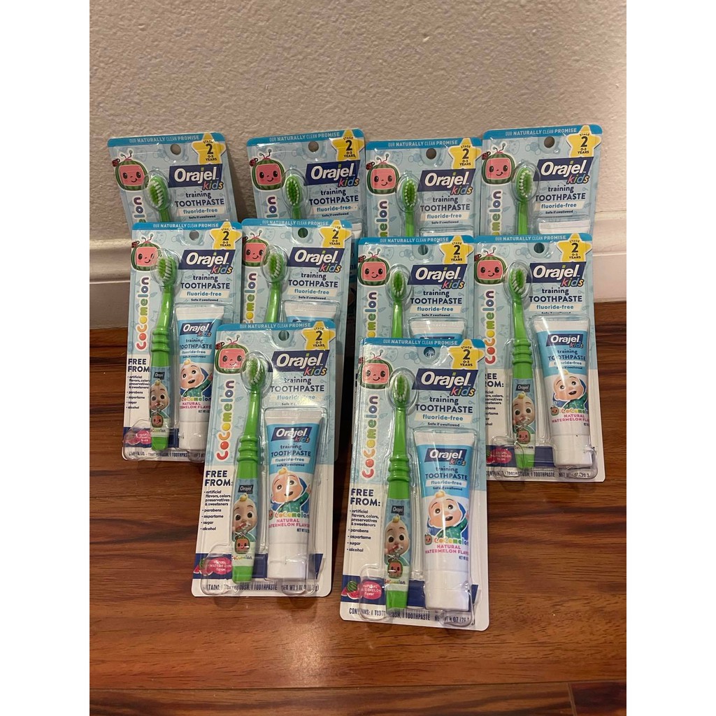 Orajel Toothpaste And Toothpaste Set For Children From 0-3 Years Old ...