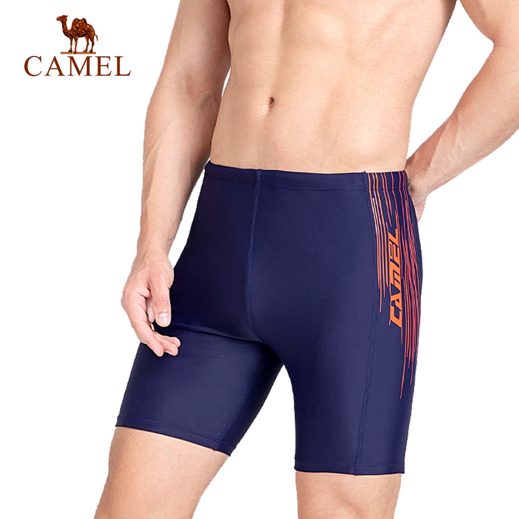 CAMEL men's swimming trunks five points swimming pants | Shopee Singapore