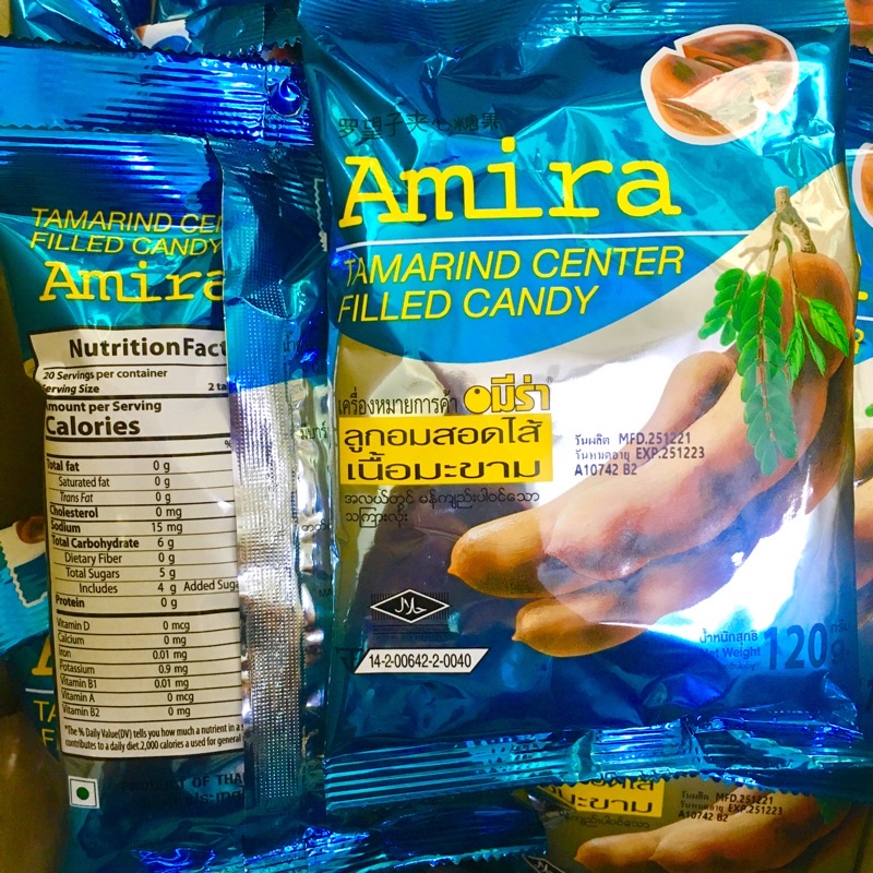 Amira Thai Tamarind Candy with Thai Tamarind Essence 120g | Shopee ...