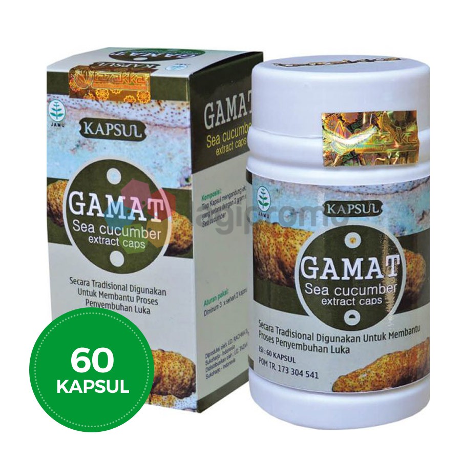 Tazakka Gamat 60 Capsules Helps the Natural Wound Healing Process ...