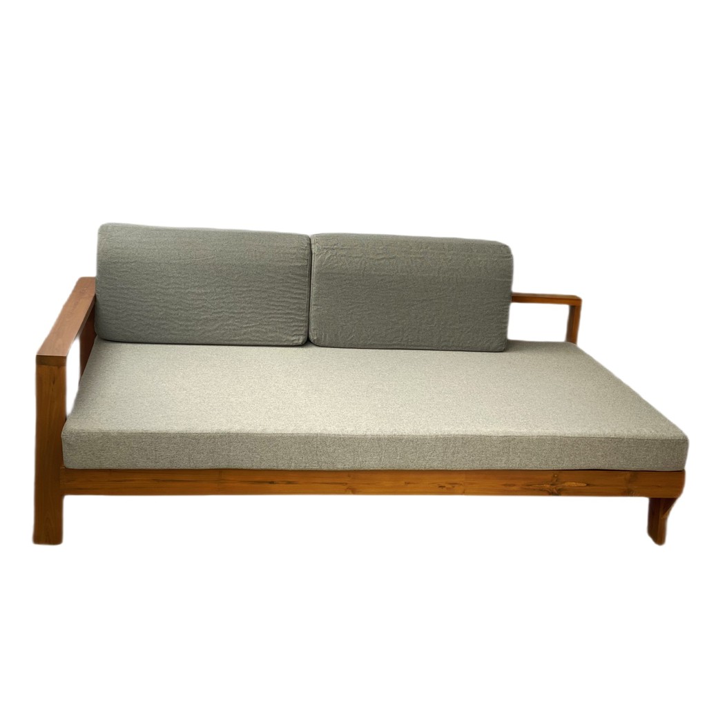 Einfach Solid Wood Sofa Bed Hand Made Minimalist Teak Teakwood Wooden