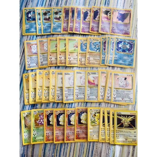 POKEMON VINTAGE HOLO CARDS Authentic Pokémon TCG Trading Card Game Base ...