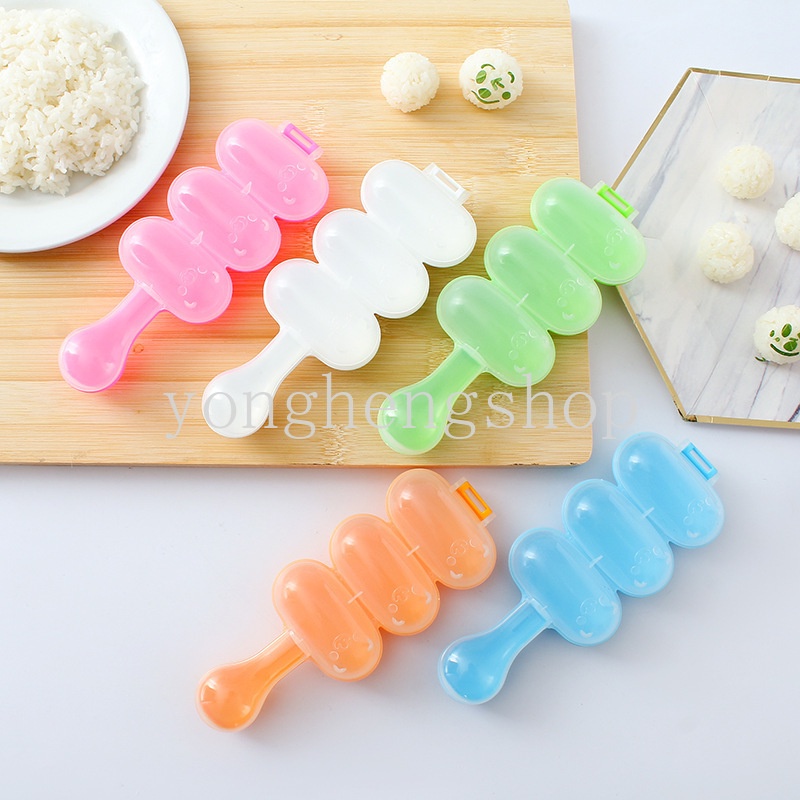2pcs/set Shake Round Rice Ball Maker Kids Onigiri Sushi Mould DIY Sushi ...