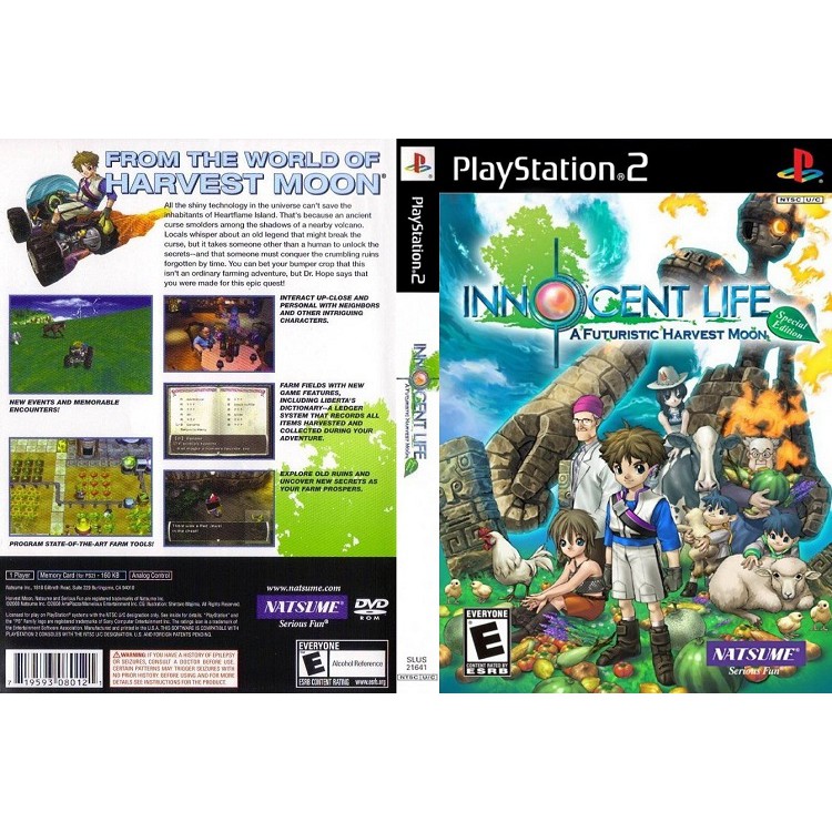 INNOCENT LIFE A Futuristic Harvest Moon SPECIAL EDITION [PS2 US : DVD5 ...