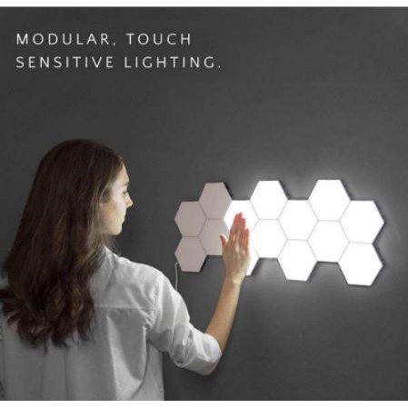 Hexagon Led Lights Honeycomb Led Wall Lights DIY Modular Touch Lamp ...