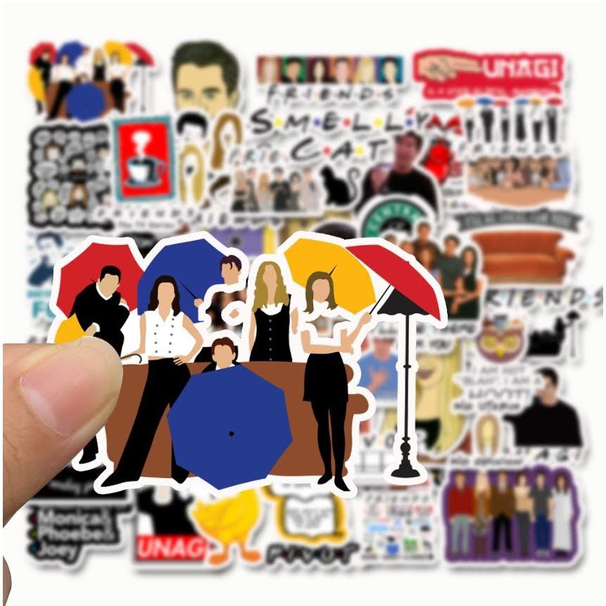 FRIENDS STICKERS NETFLIX TV Series Decorative Waterproof DIY Decal ...