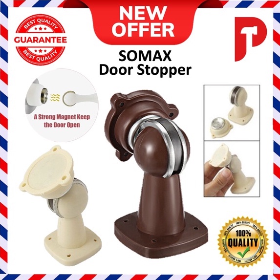 Magnetic Catch Door Stopper (Brown/Beige) | Shopee Singapore