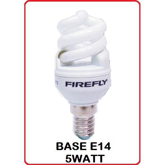 FIREFLY Full Spiral Energy Saving Bulb 5 Watt (WARM WHITE) | Shopee ...