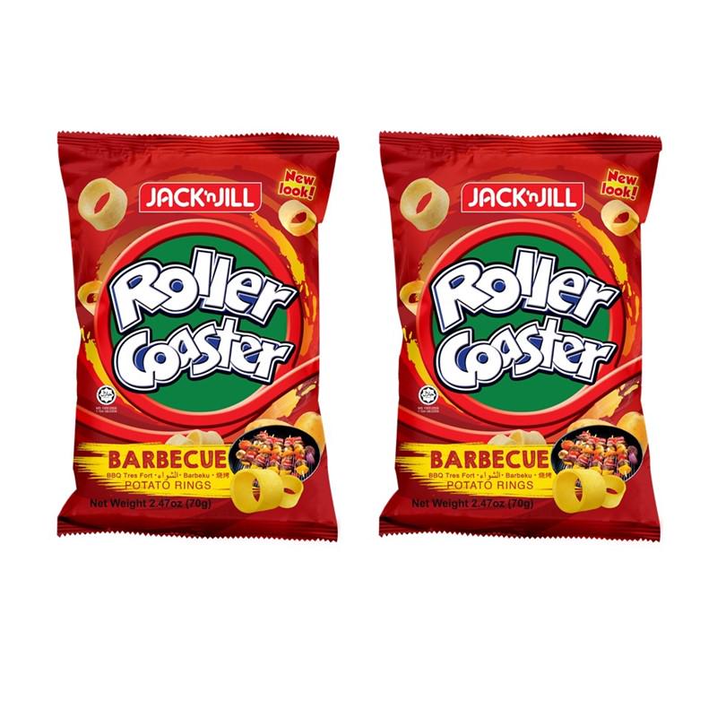 [Bundle of 2] Roller Coaster Snack 70g (Bbq) (Halal) | Shopee Singapore