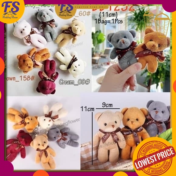 PEMBORONG Bear/Bouquet Bear Mini Bear/Patung Beruang/Bear Doll/Patung ...