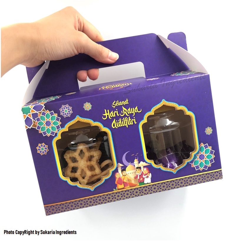 PURPLE HARI RAYA BOX (MAAF ZAHIR DAN BATIN) AIDILFITRI BOX / KOTAK HARI ...