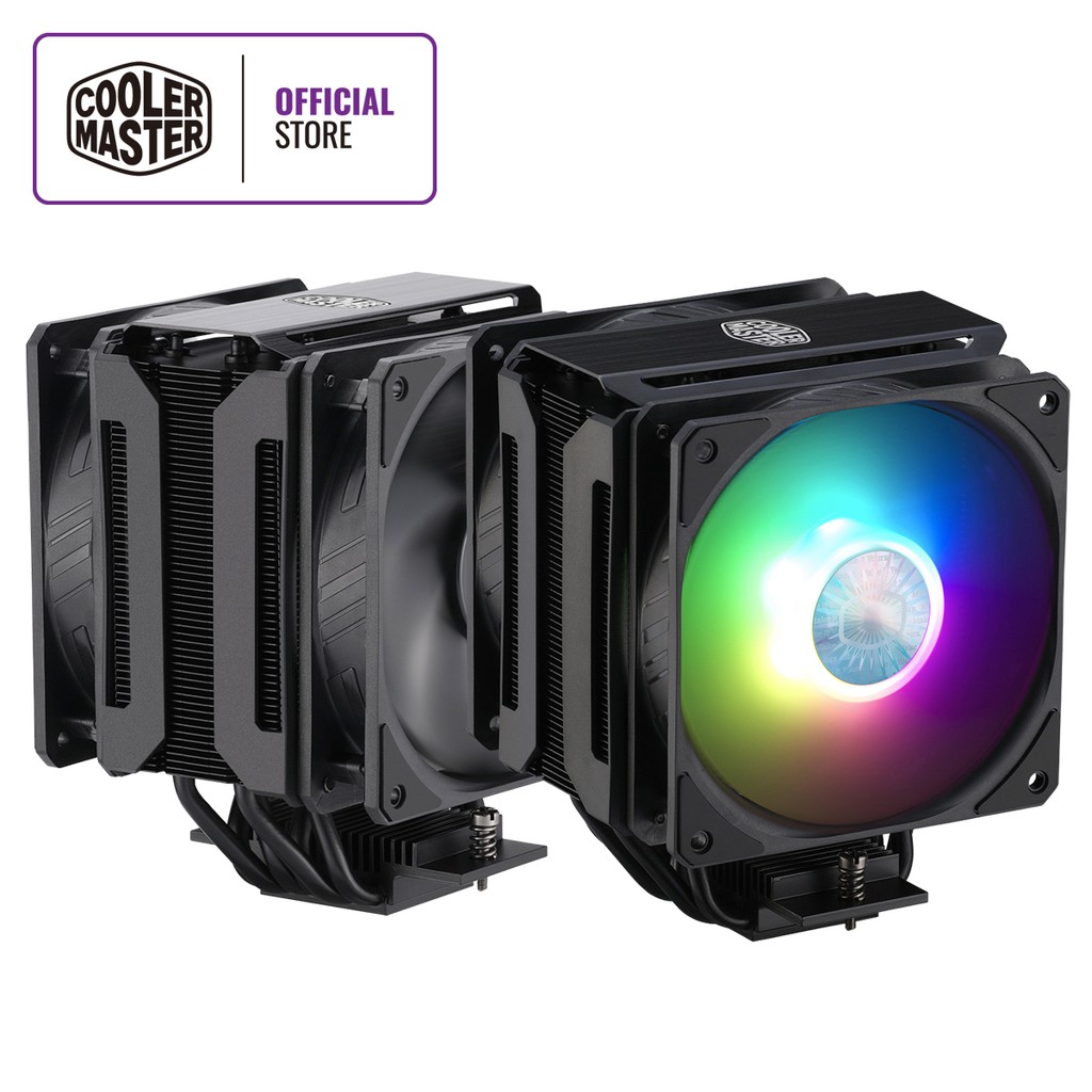 Cooler Master MasterAir MA612 Stealth CPU Cooler (6 Heat Pipes, Dual ...