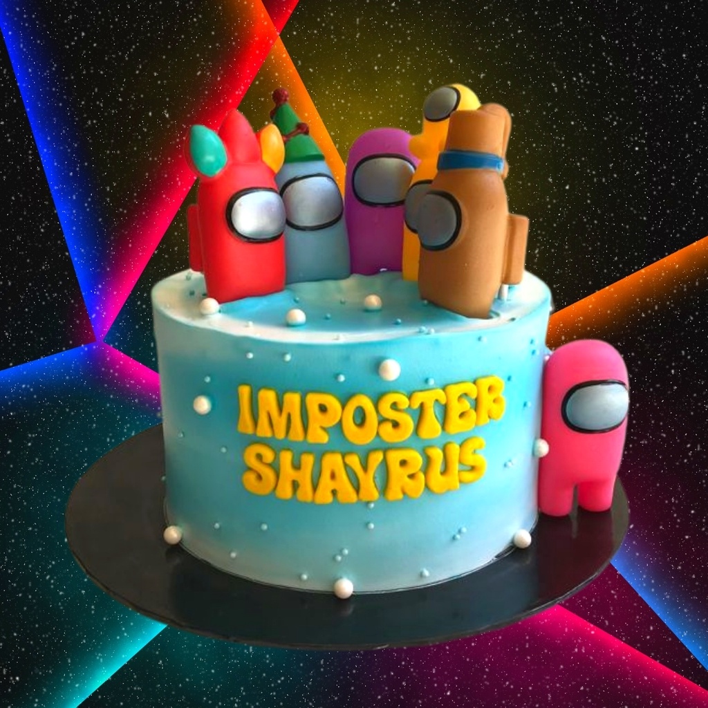 Halal-Certified Emergency Meeting Imposter Cake (Ideal for Among Us ...